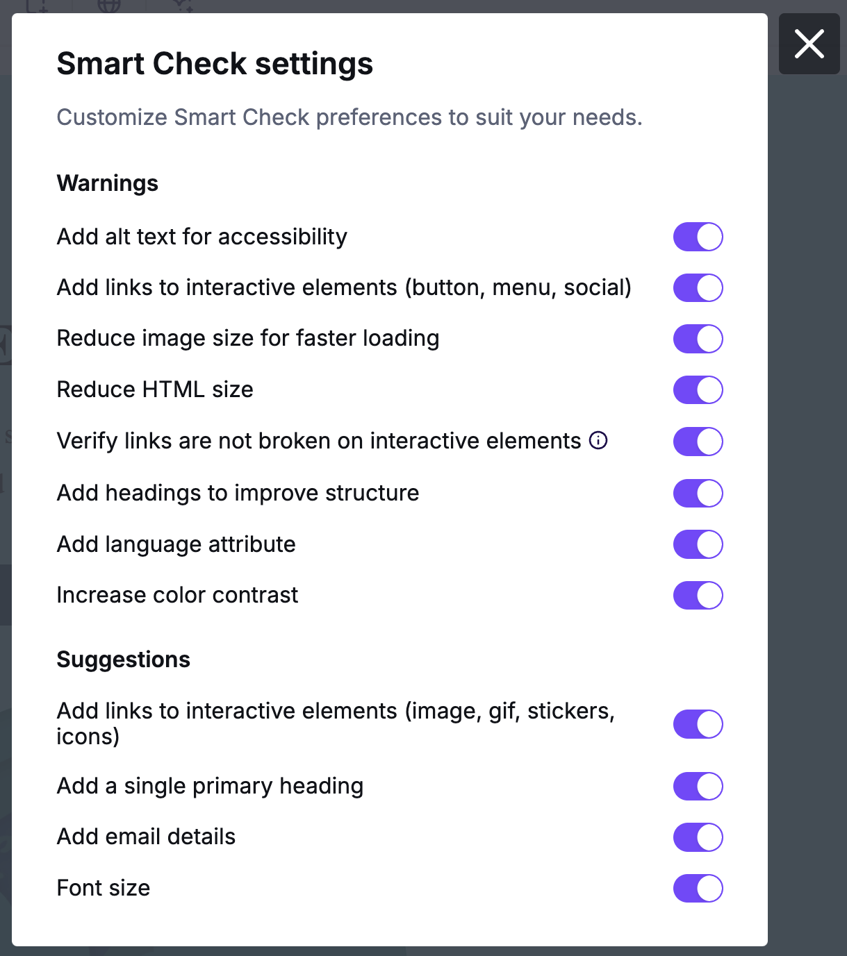 Smart Check – Beefree Help Center