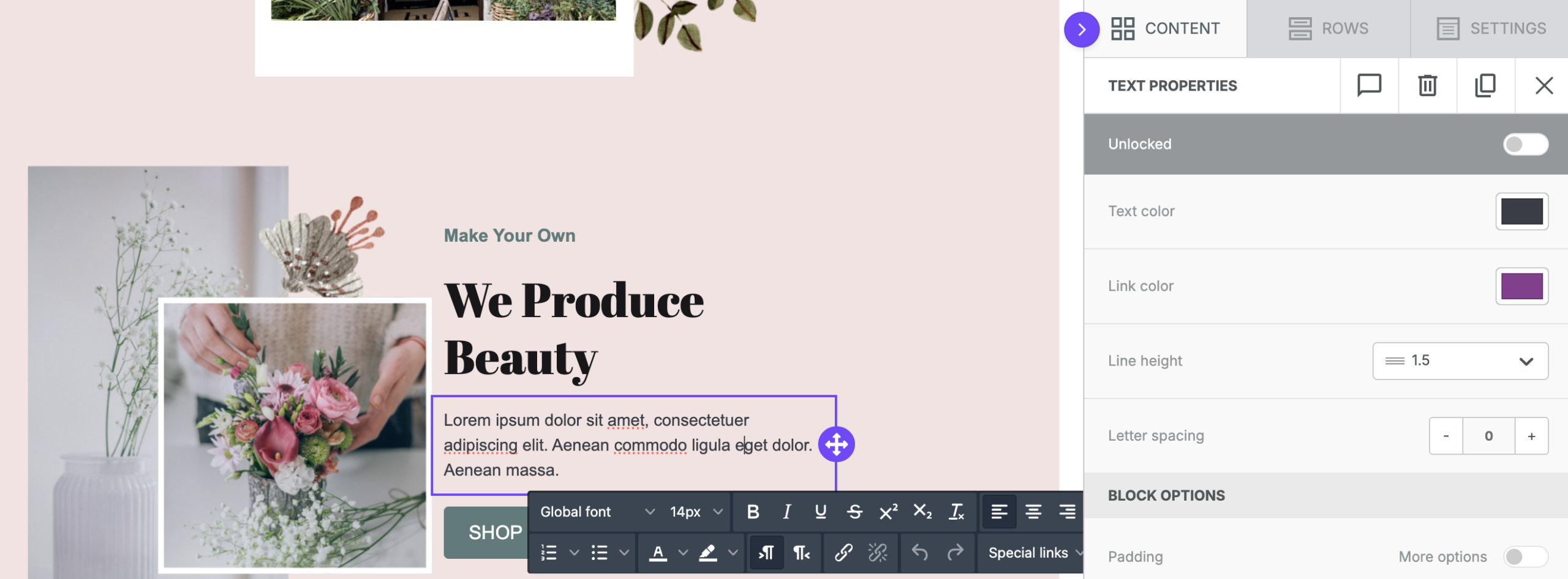 Designing with Workspace Styles – Beefree Help Center